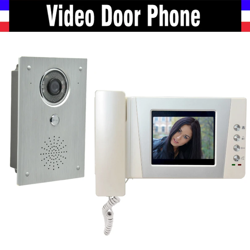 4.3" LCD monitor video door phone system video interphone doorbell kits ...