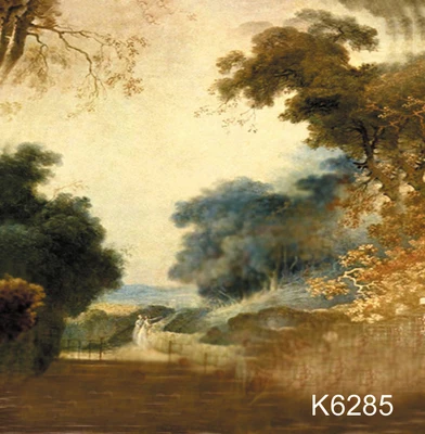 10x10ft Hand painted Muslin backdrop natural scenic photo background ...
