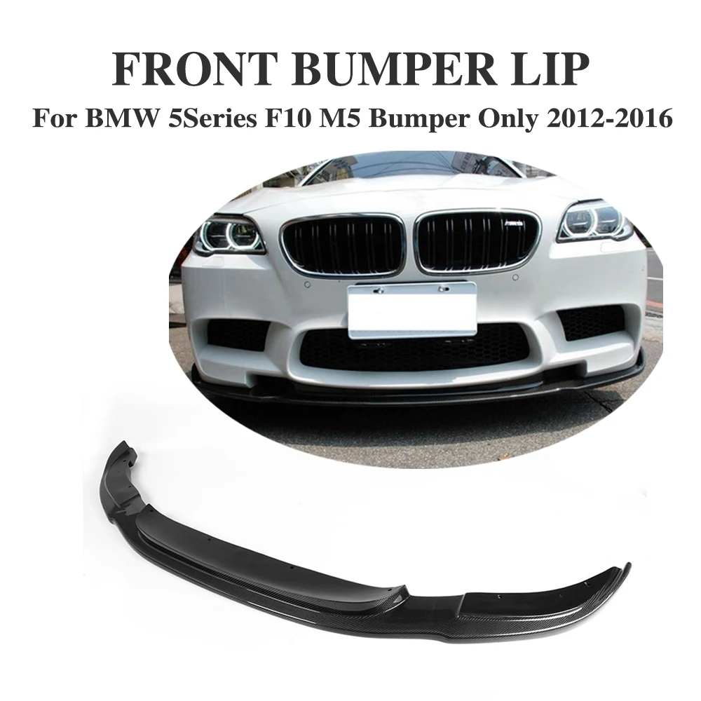 Carbon Fiber Front Bumper Lip Spoiler Chin For Bmw 5 Series F10 M5 ...