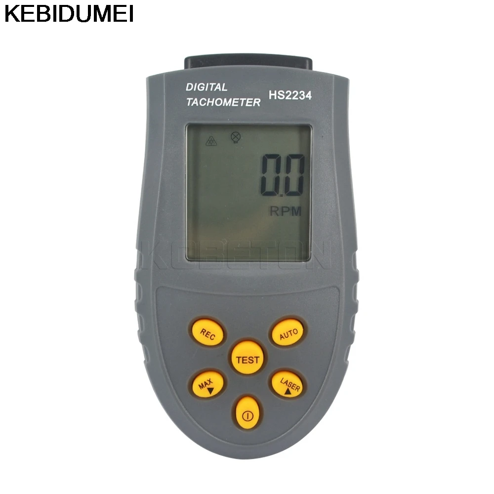 Handheld Non Contact Digital Tachometer Tach RPM Tester Measuring ...
