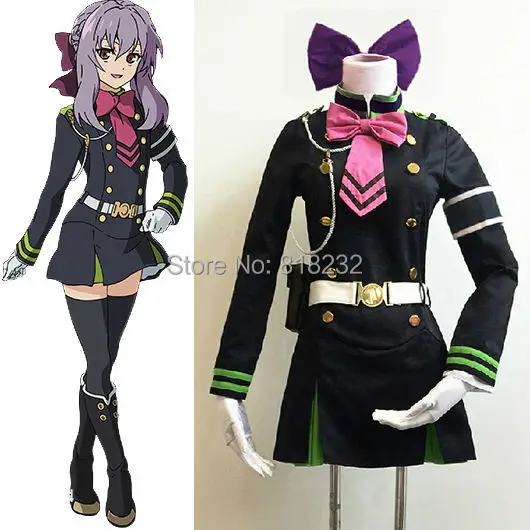 Seraph-Of-The-End-Hiiragi-Shinoa-Uniform-Outfits-Anime-Customize ...