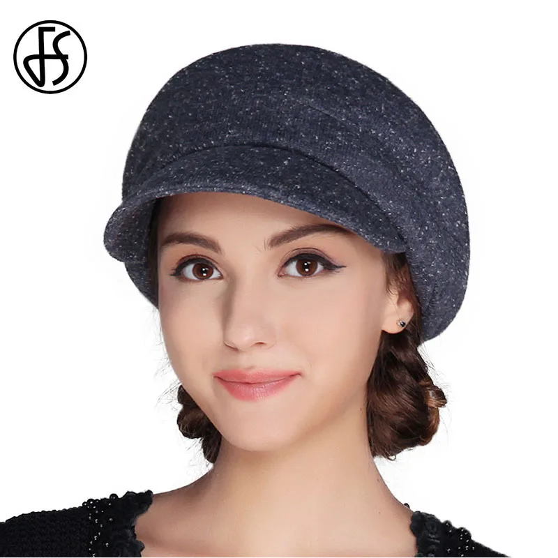 Fs Women French Wool Felt Beret Hat Flat Cap Autumn Winter Female ...