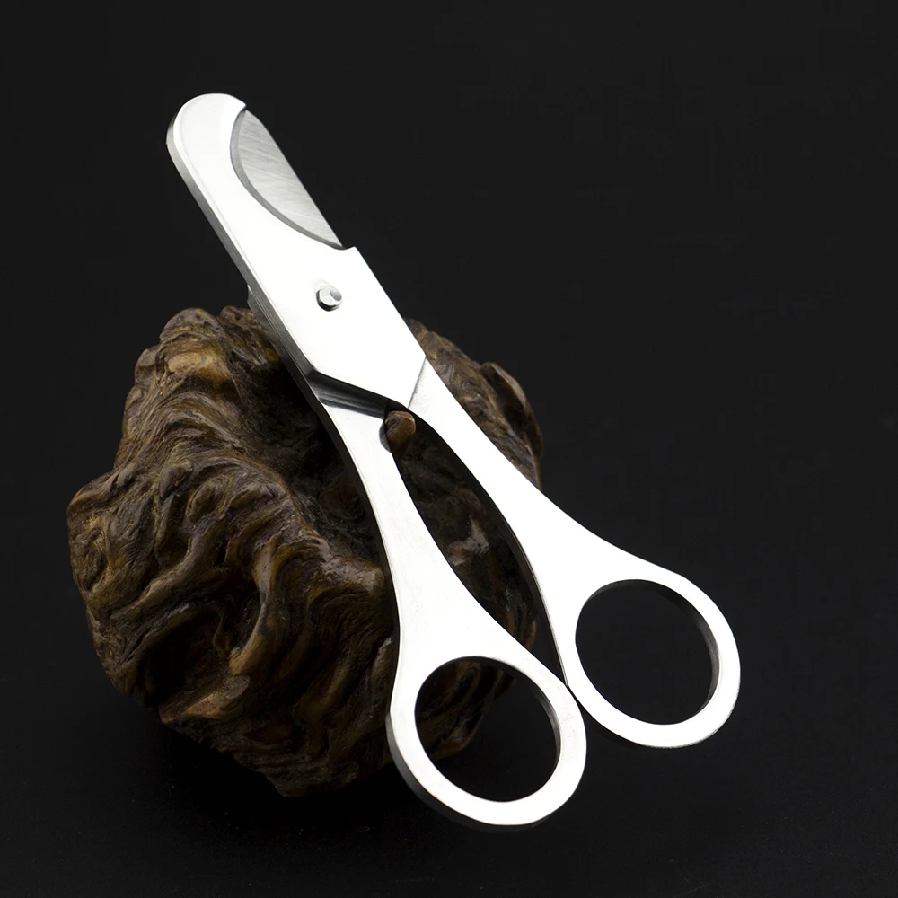 100% Stainless Steel Cigar Scissors Best Metal Cutter New 115mm Cigar ...