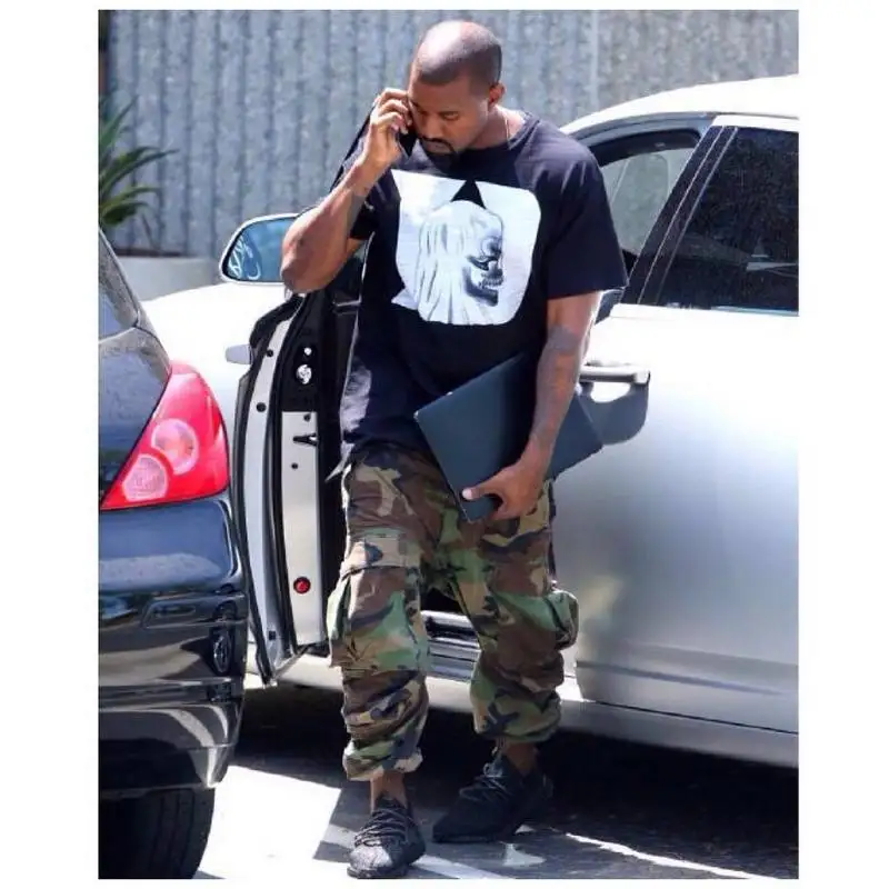 kanye west fashion brand camo army military hip hop tactical cargo ...