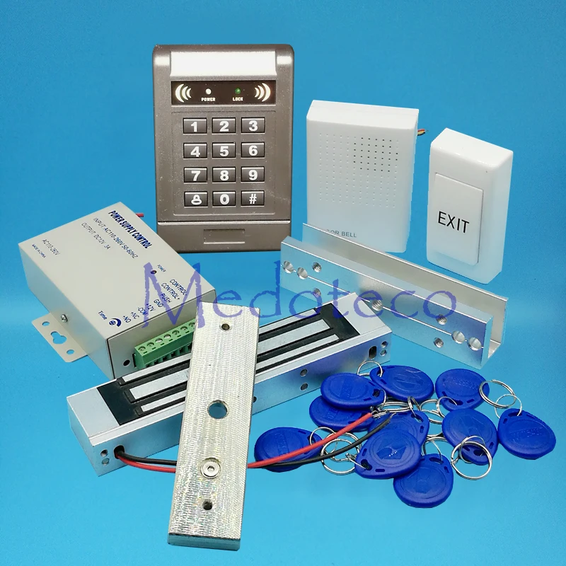 Full 125khz Rfid Card Door Access Control System Kit Em Card Access ...