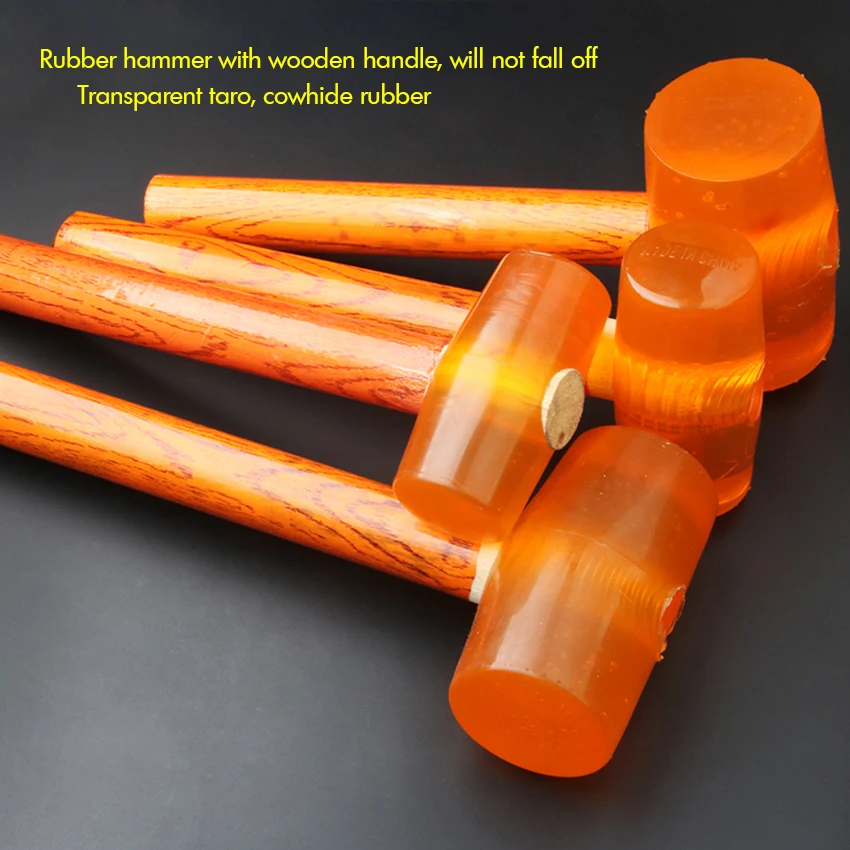 1PC Rubber Sledge Hammer With Wood Handle Mallet Hammer Sledge Hammer ...