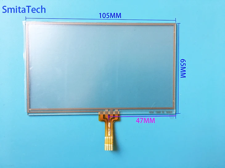 4 wire resistive Universal touch screen 105*65mm 4.3 inch touch screen ...