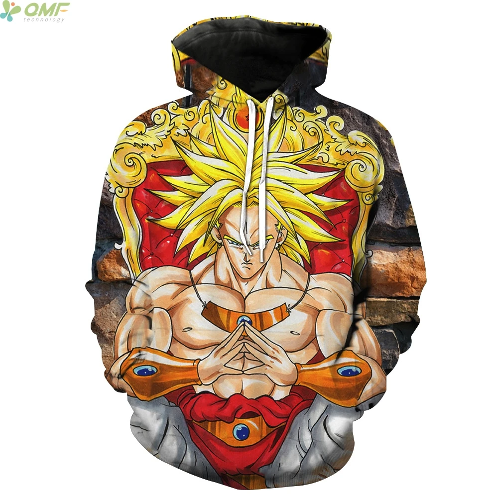 Super Saiyan Broly Cosplay Hooded Hoodies Fashion Autumn Tracksuits ...