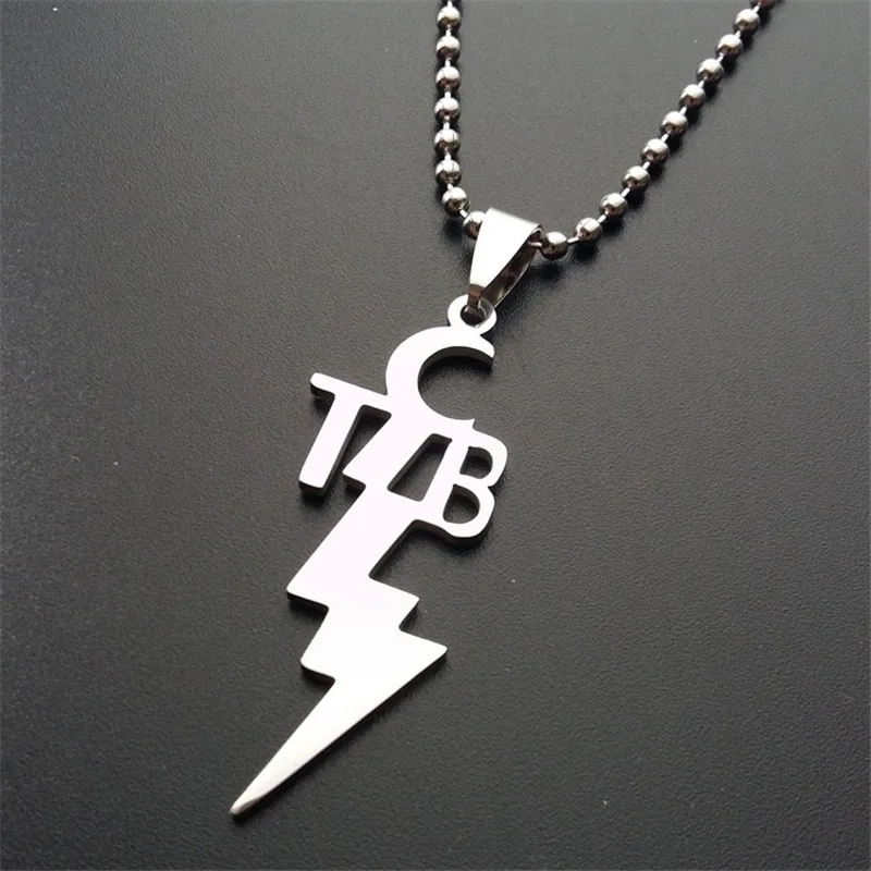 Er Hip Hop Tcb Necklace Stainless Steel Chain Necklase Music Neckless ...