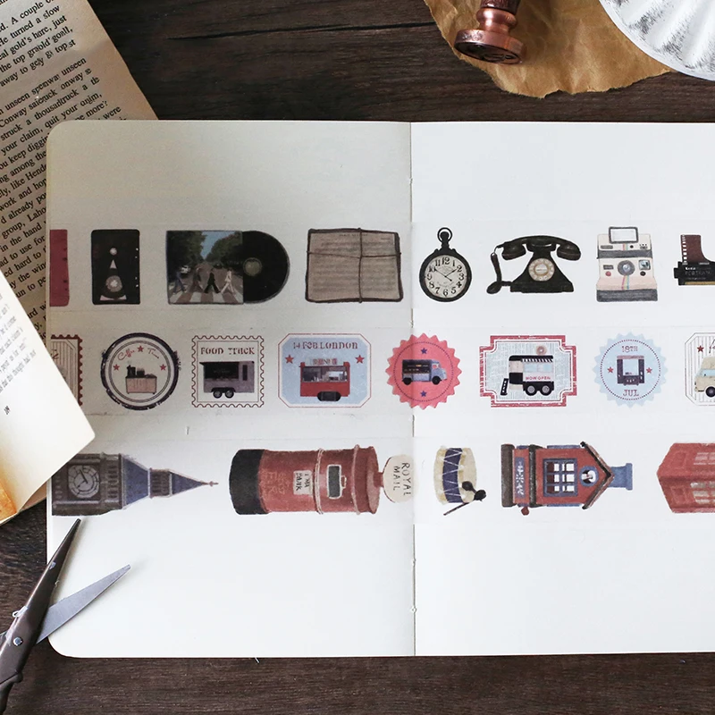 Vintage British Style London Guards DIY Decorative Scrapbook Masking ...
