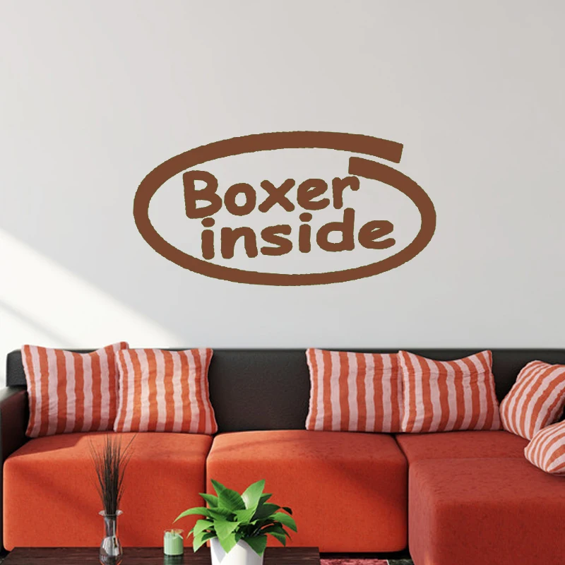 Hot Boxer Inside Personalized Lettering Vinyl Wall Sticker Decal Art ...