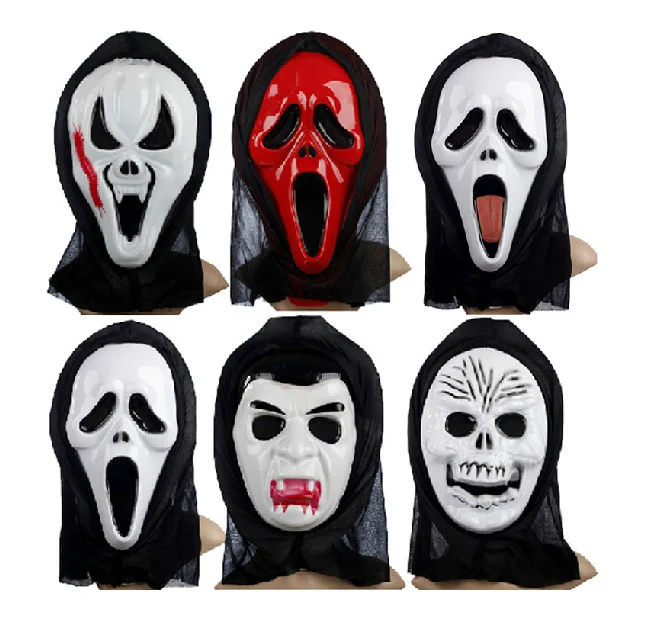 Horrible devil Scary Ghost Face Scream Mask Halloween Party Dress party ...
