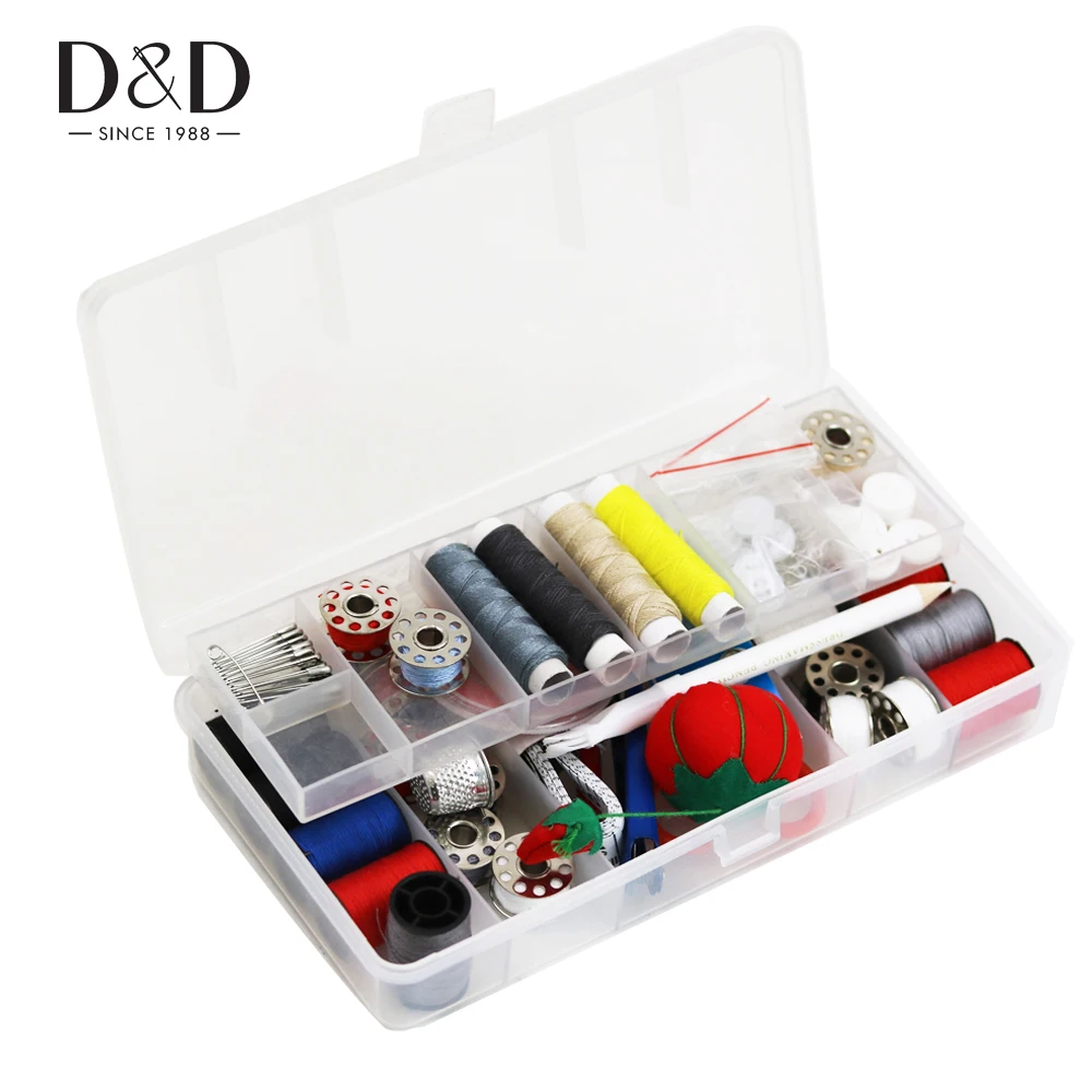 Portable 108pcs Multi function Sewing Box Kit Set Travel Household ...