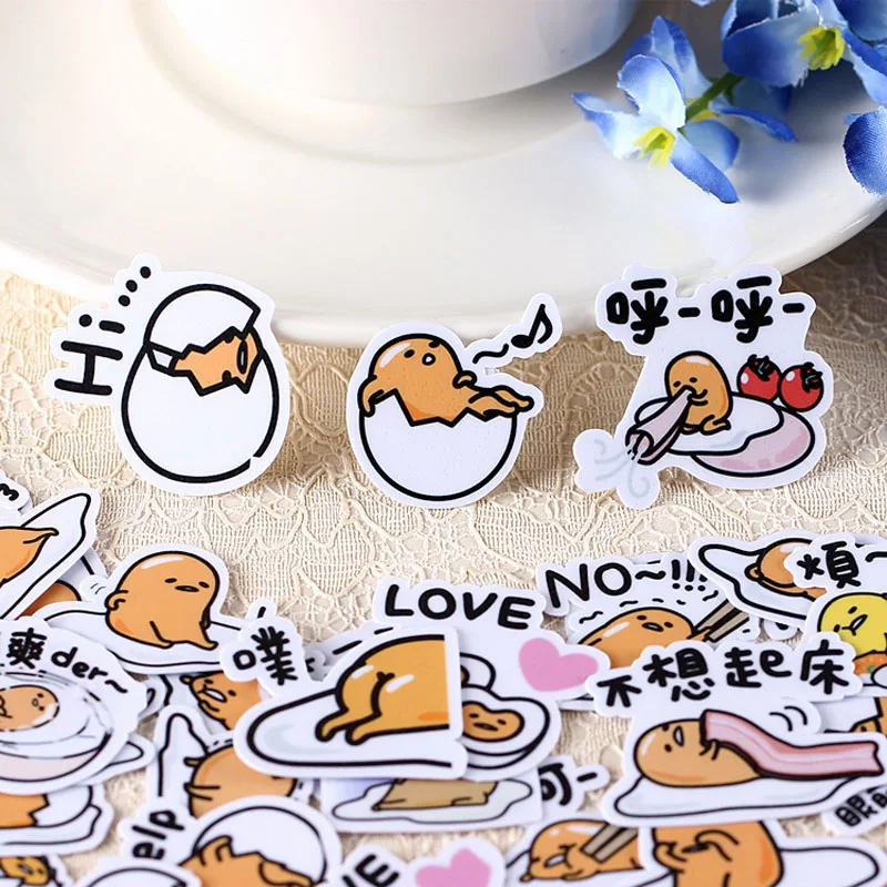 30pcs-Creative-Cute-Self-made-Lazy-egg-4-Stickers-Scrapbooking-Stickers ...