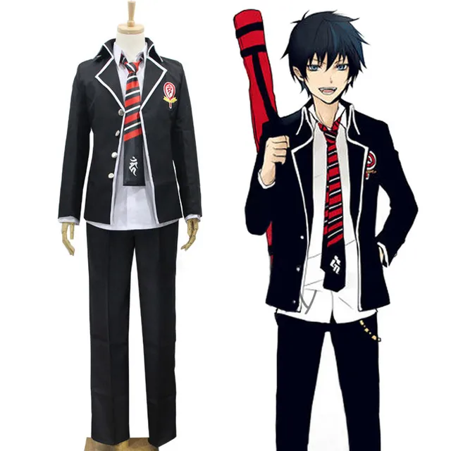 Ao No Blue Exorcist Rin Okumura Suit Cosplay Costume Jackettiepants In Anime Costumes From
