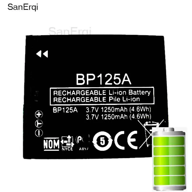 Battery For Samsang Q10 Q20 M20 Q30 HMT T10 BP125A BP 125A Battery ...