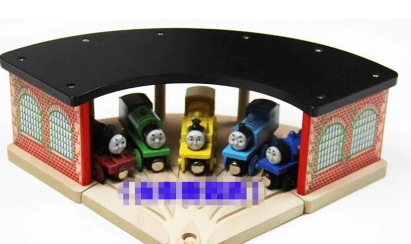 Free Shipping Luxury wooden train track accessories, large 5 way ...