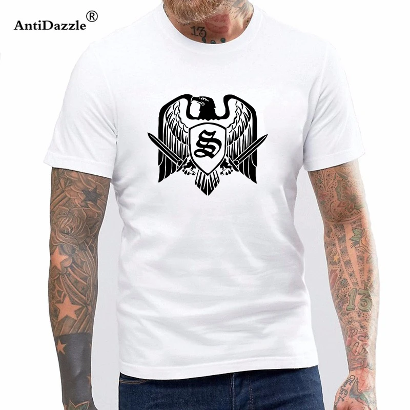 Antidazzle Round Neck Teenage Pop Top Tee Skrewdriver Rock Band Eagle ...