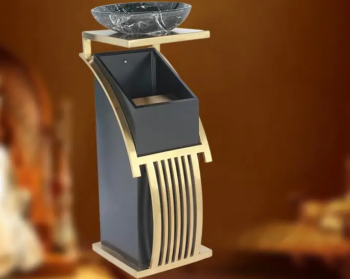 Quality stainless steel iron dust bin storage bin for home hotel ...