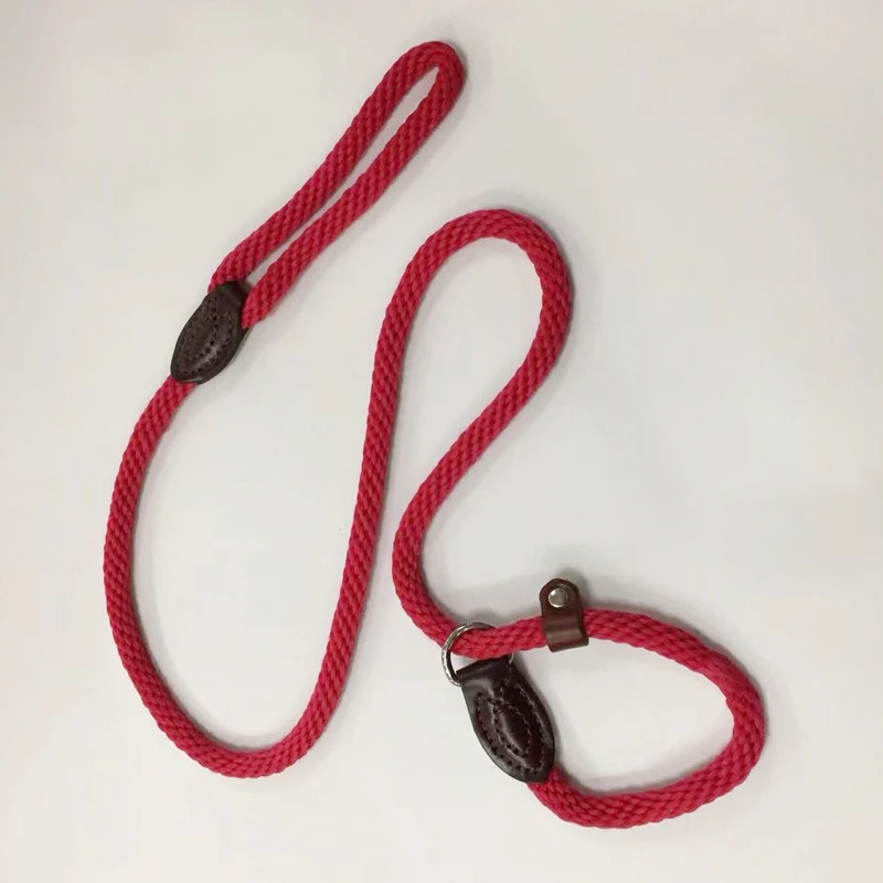 High Quality Pet Dog Leash Rope Handmade Adjustable Training Lead Pet ...
