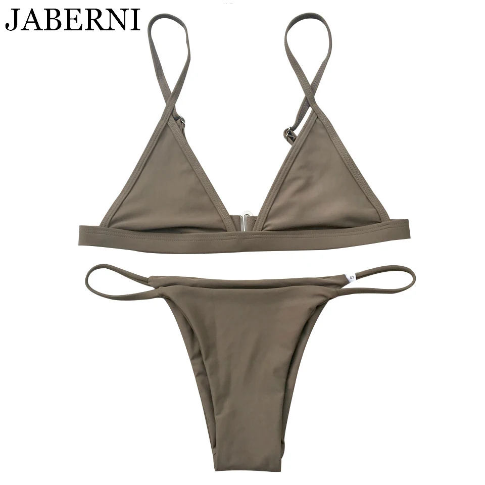 JABERNI 2018 Micro Bikini Set Women Sexy Swimwear Low Waist Bathing ...