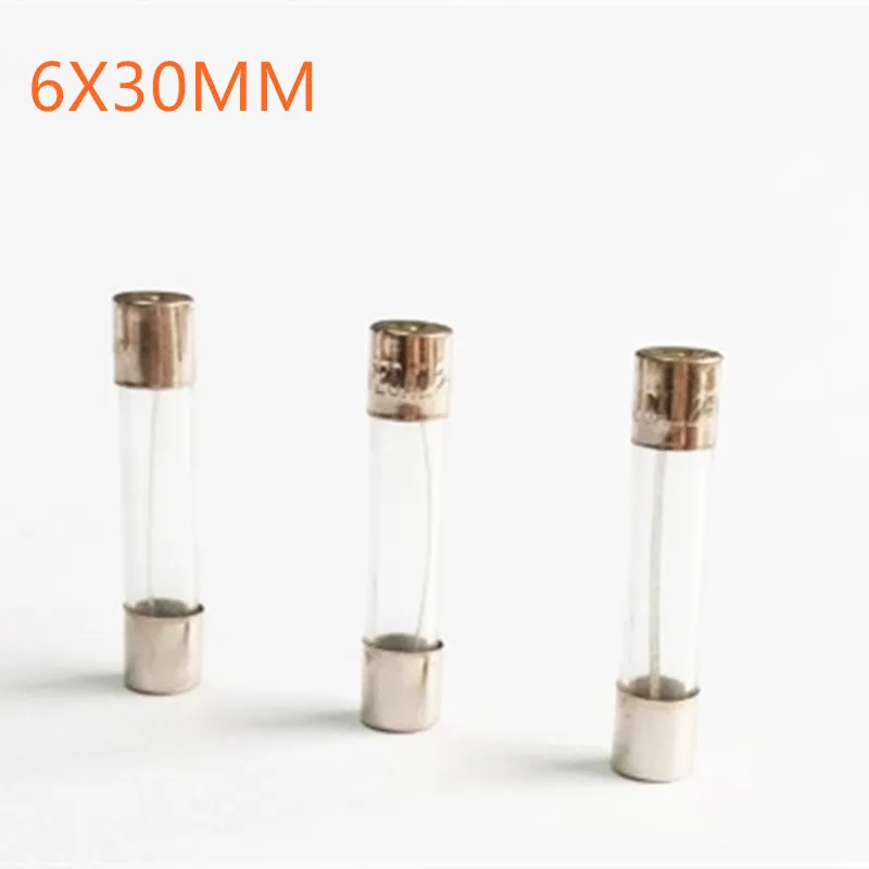 6X30 250V 0.5A 1A 2A 3A 4A 5A 6A 7A 8A 10A 15A 20A Fast Blow Glass Fuse ...