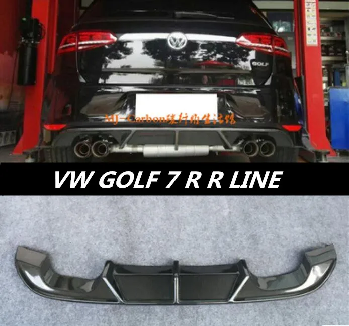 JIOYNG Carbon fiber Rear Bumper Lip Spoiler Diffuser Cover For ...