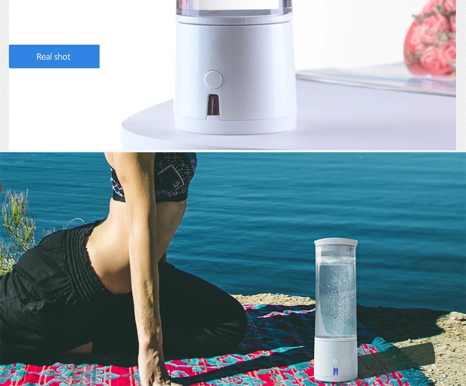 Spe+pem Membrane H2 Rich Hydrogen Water Generator Bottle Remove ...