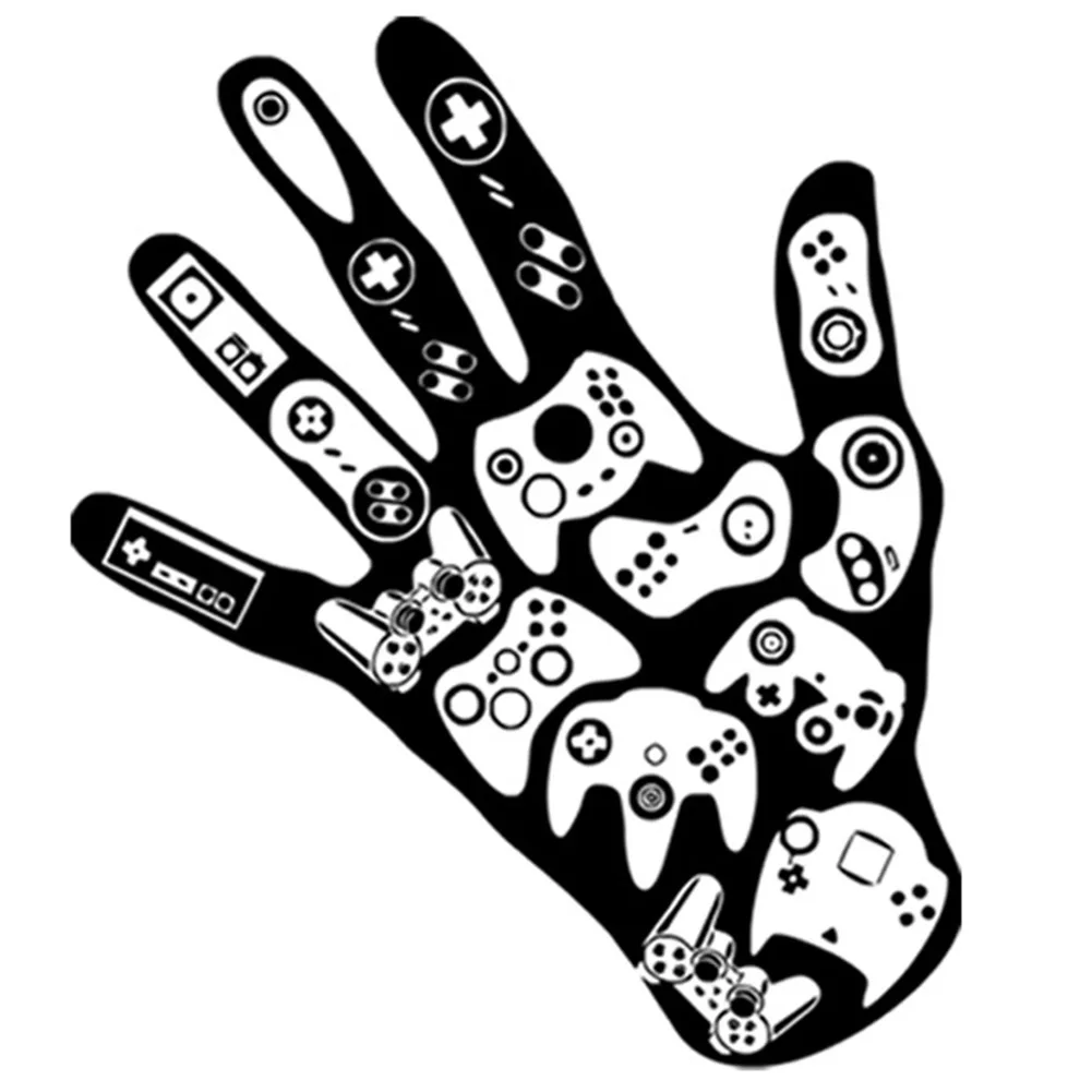1pc Game Handle Sticker Gaming Posters Gamer Vinyl Wall Decals Parede Decor Mural Video Game