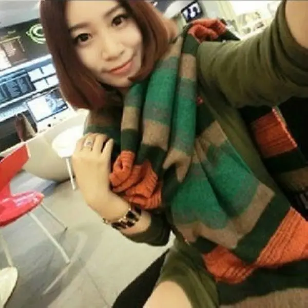 Envío gratis sra. nuevo otoño y el invierno bufandas corea mujer ...