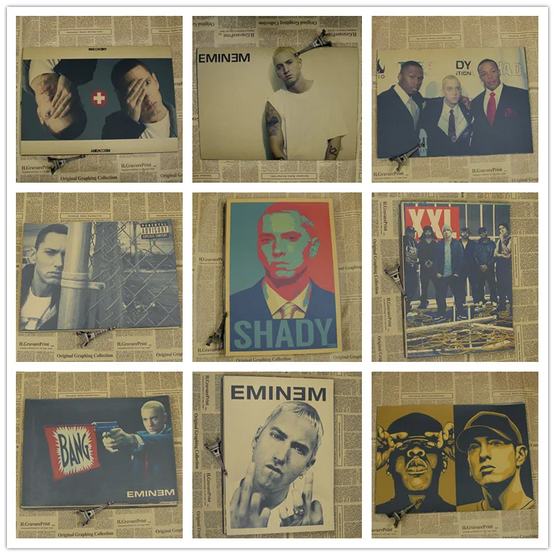 Eminem Poster Eminem Eminem Hip Hop Kraft Rap Rapper Vintage Posters ...