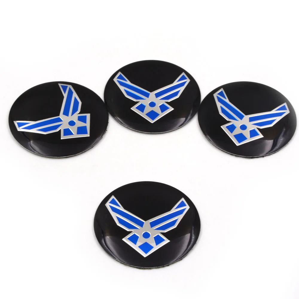 4pc/lot U.S. Air Force USAF Car Steering Wheel Center Hub Cap Badge ...