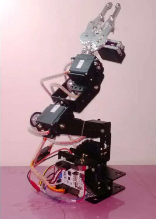 6 DOF Mechanical Arm/six aixs robot arm/ with square base/ claw/ 3D ...