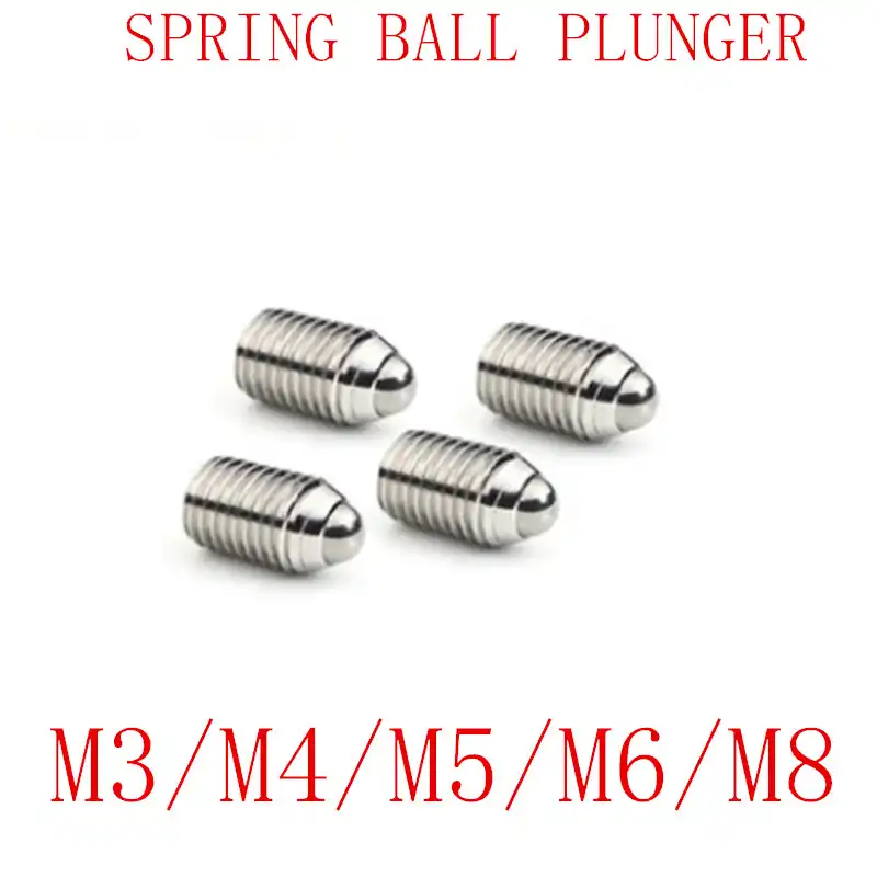 1Pcs M3 M4 M5 M6 M8 M10 M12 Spring Plungers Threaded with Pin Set Screw ...