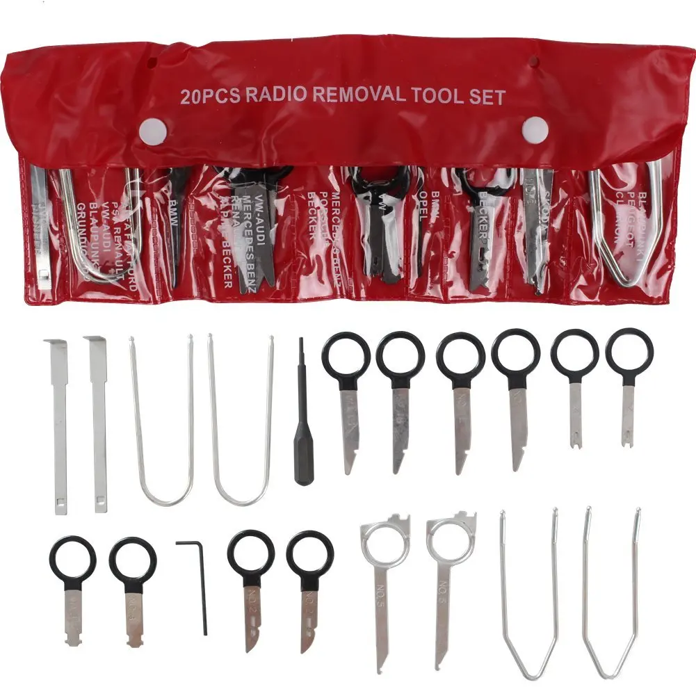 20 Pcs Universal Radio Release Key Radio Removal Tool - Sheet Metal ...