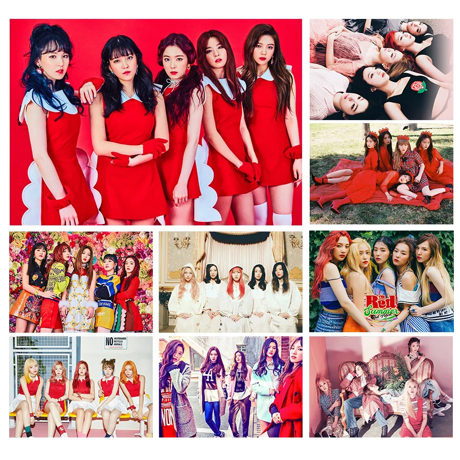 K POP Music Red Velvet White Coated Posters Fan's Collection Good ...