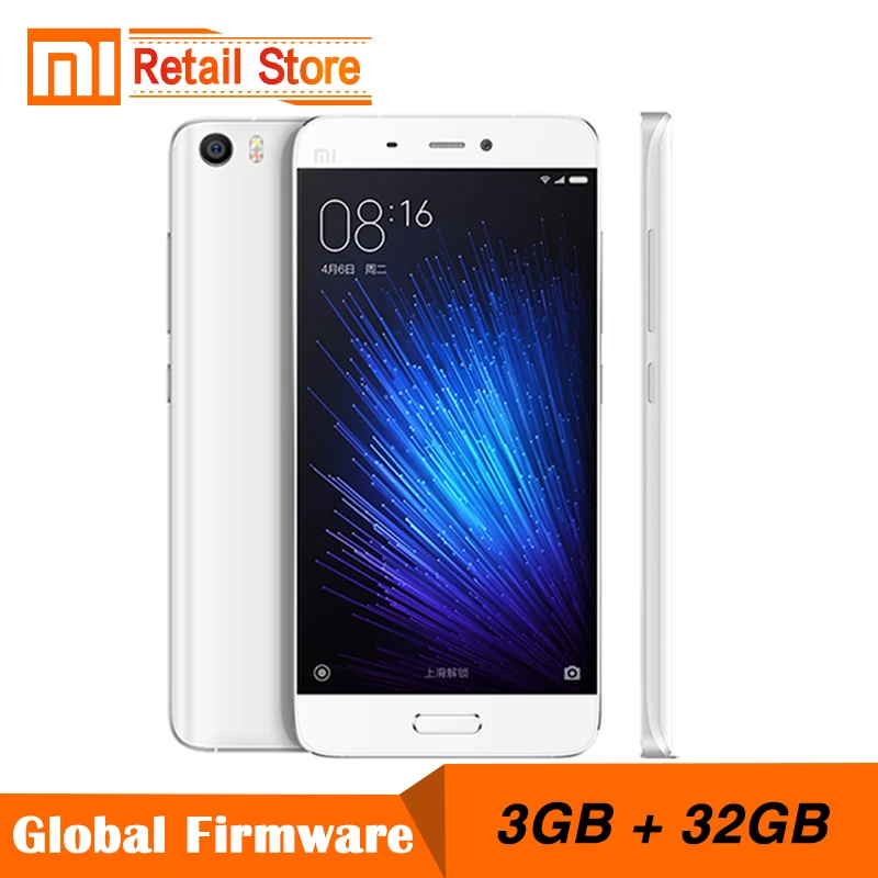Original Xiaomi Mi5 Snapdragon 820 Mobile Phone Mi 5 Quad core 3GB RAM ...