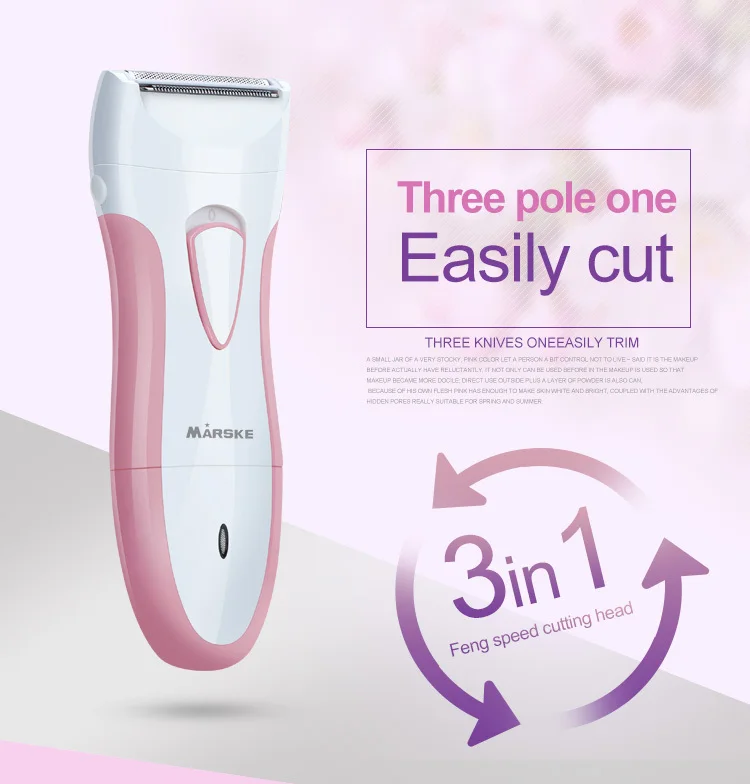 Hot Rechargeable Lady Epilator Skin Friendly Women Electric Shaver Hair ...