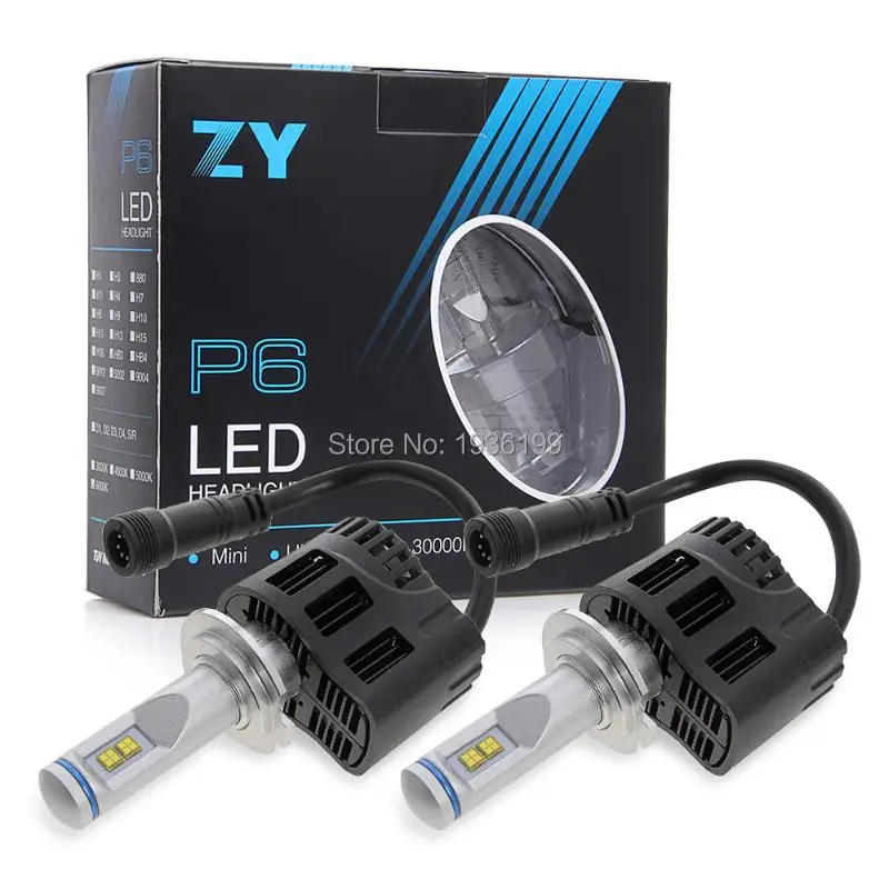 Con la esperanza de P6 Led Linterna Del Coche bombilla 55 W 6000 K ...