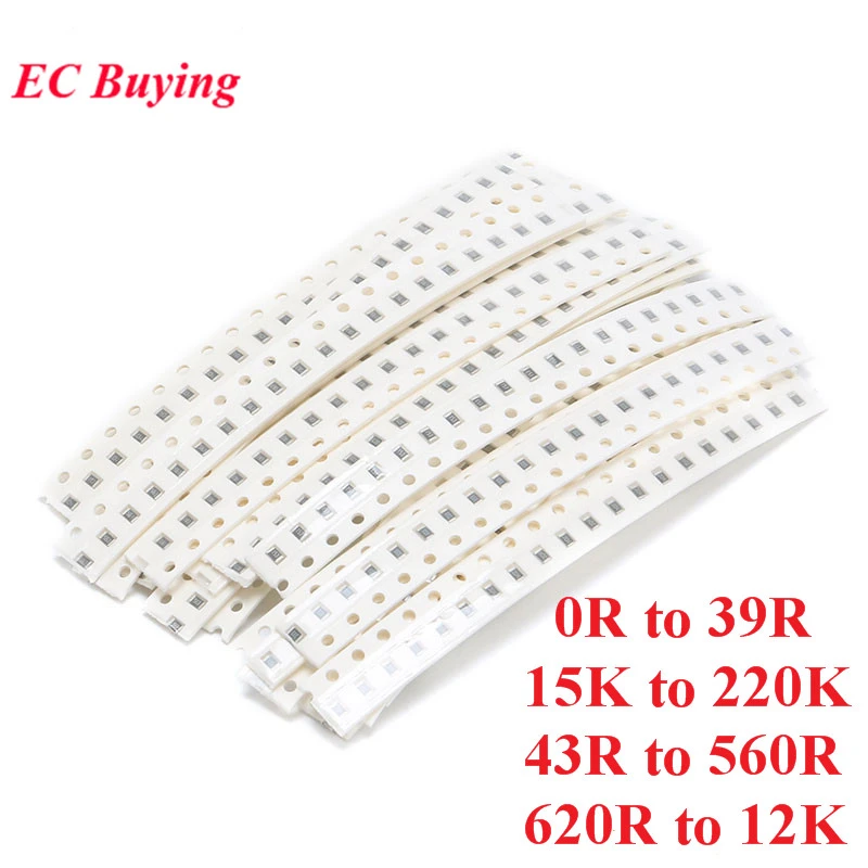 Kit surtido de resistencias SMD 500, Kit de Muestra, bolsa de muestra ...