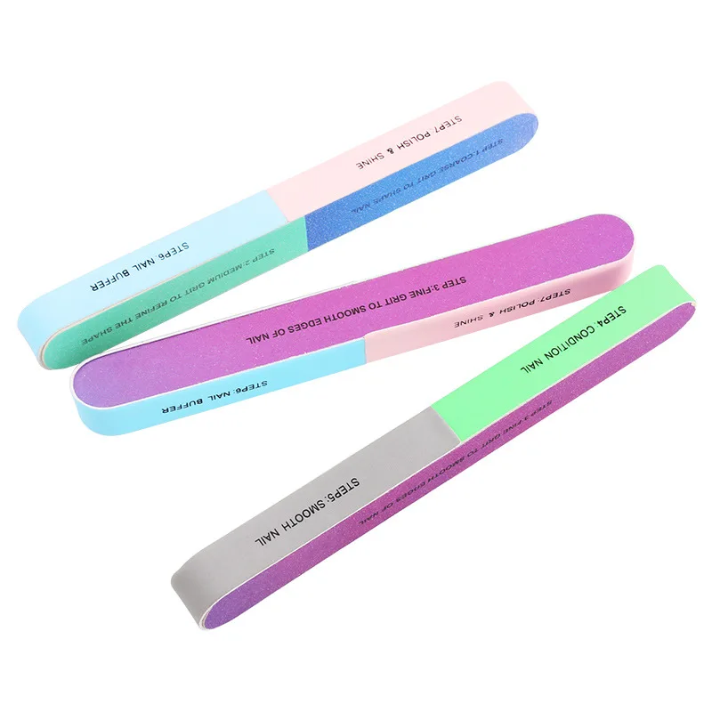 1pc Nail Buffer Block 100/180 Article Nail File Seven Sides Buffer ...