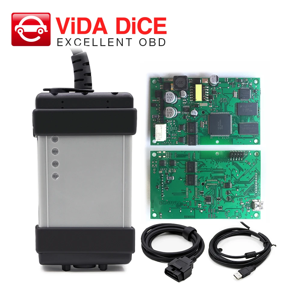 For Volvo Vida Dice Full Chip 2014D OBD2 Diagnostic Tool Multi Language ...