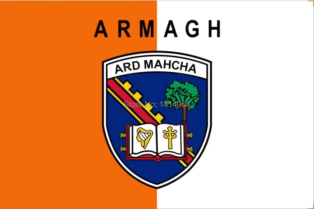 County Armagh flag Irish State County 150X90CM Banner 100D Polyester3x5 ...