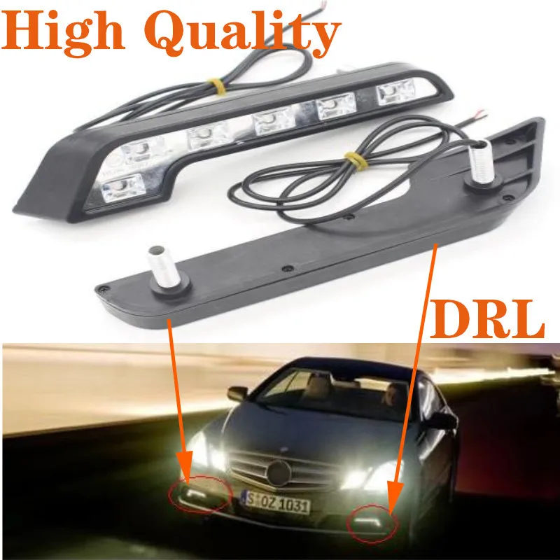 Daytime Running Lights LED White Light L-Shape Strips best LENS 12V DRL ...