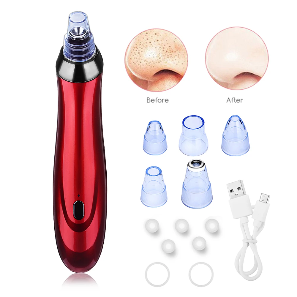 Pro Electric Blackhead Vacuum Suction Acne Remover Face Pore Spot ...