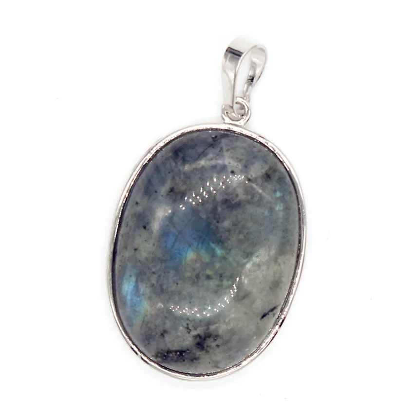 Spectrolite-Pendants-Natural-Healing-Crystal-Labradorite-Oval-Stone ...
