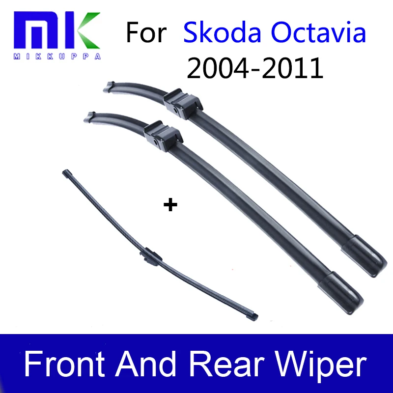 Front And Rear Wiper Blades For Skoda Octavia 2004 2005 2006 2007 2008 ...