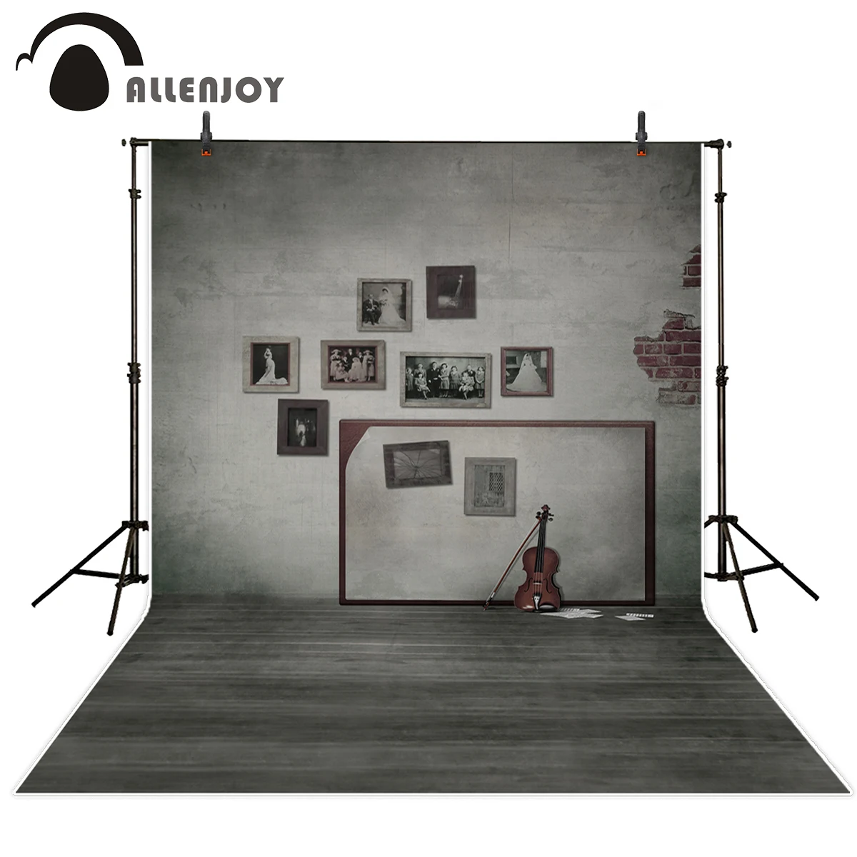 Allenjoy customize theme backdrop vintage mottled violin Frame ...