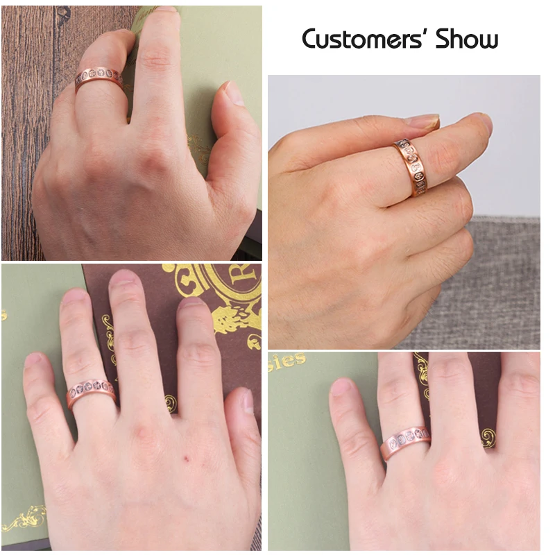 Copper finger ring store
