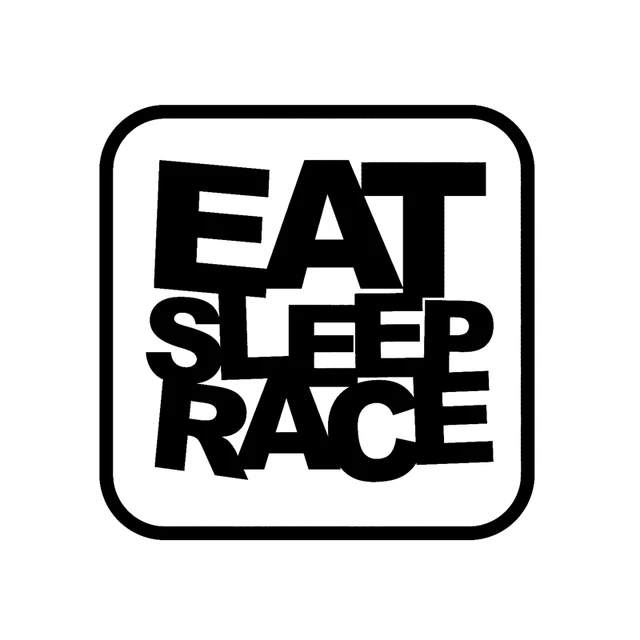 Eat Sleep Race Stickers